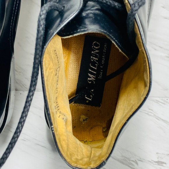 La Milano | Shoes | La Milano H91 Black Leather Mens Dressy Ankle Boots ...